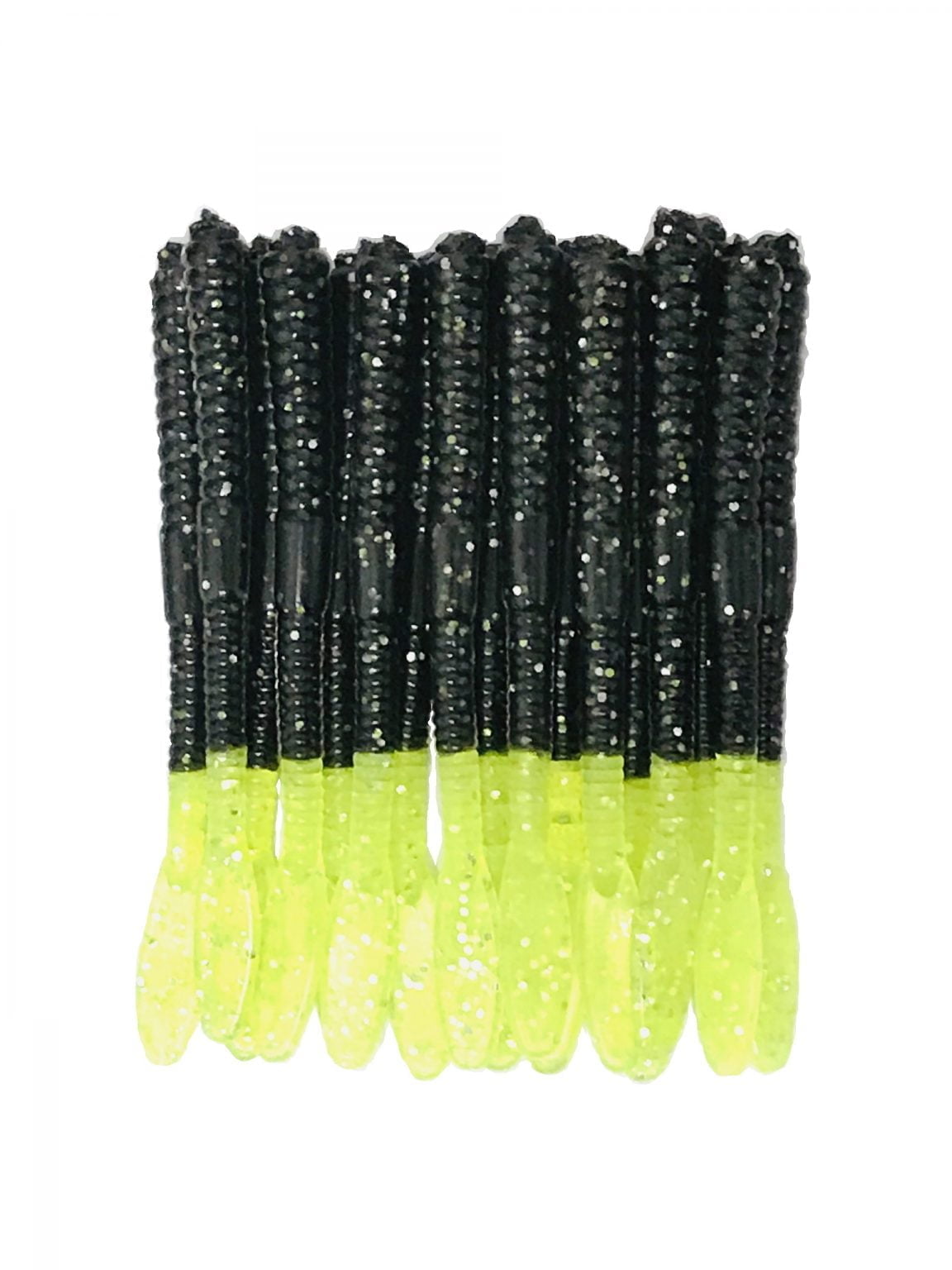 4 inch. INHALER "Black / Chartreuse" Nightmare Oly Steelhead Worms ...